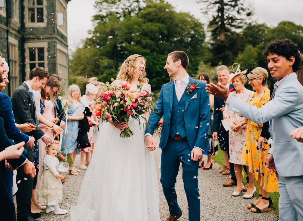 Justin Alexander for a Colourful Lake District Wedding at The Lingholm ...