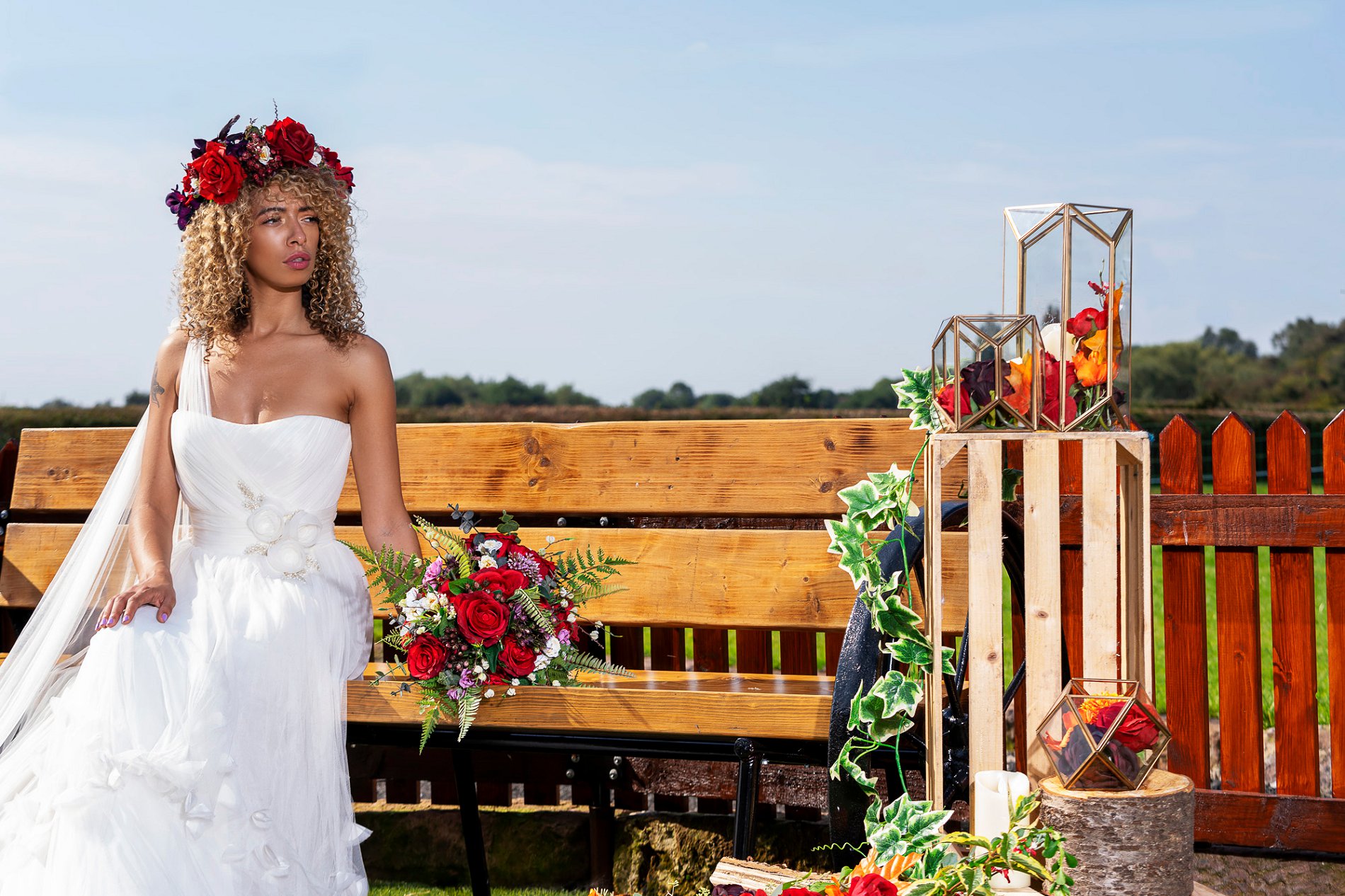 Rustic Wedding Shoot at The Barn at Yew Tree Farm (c) SJM Photography ...